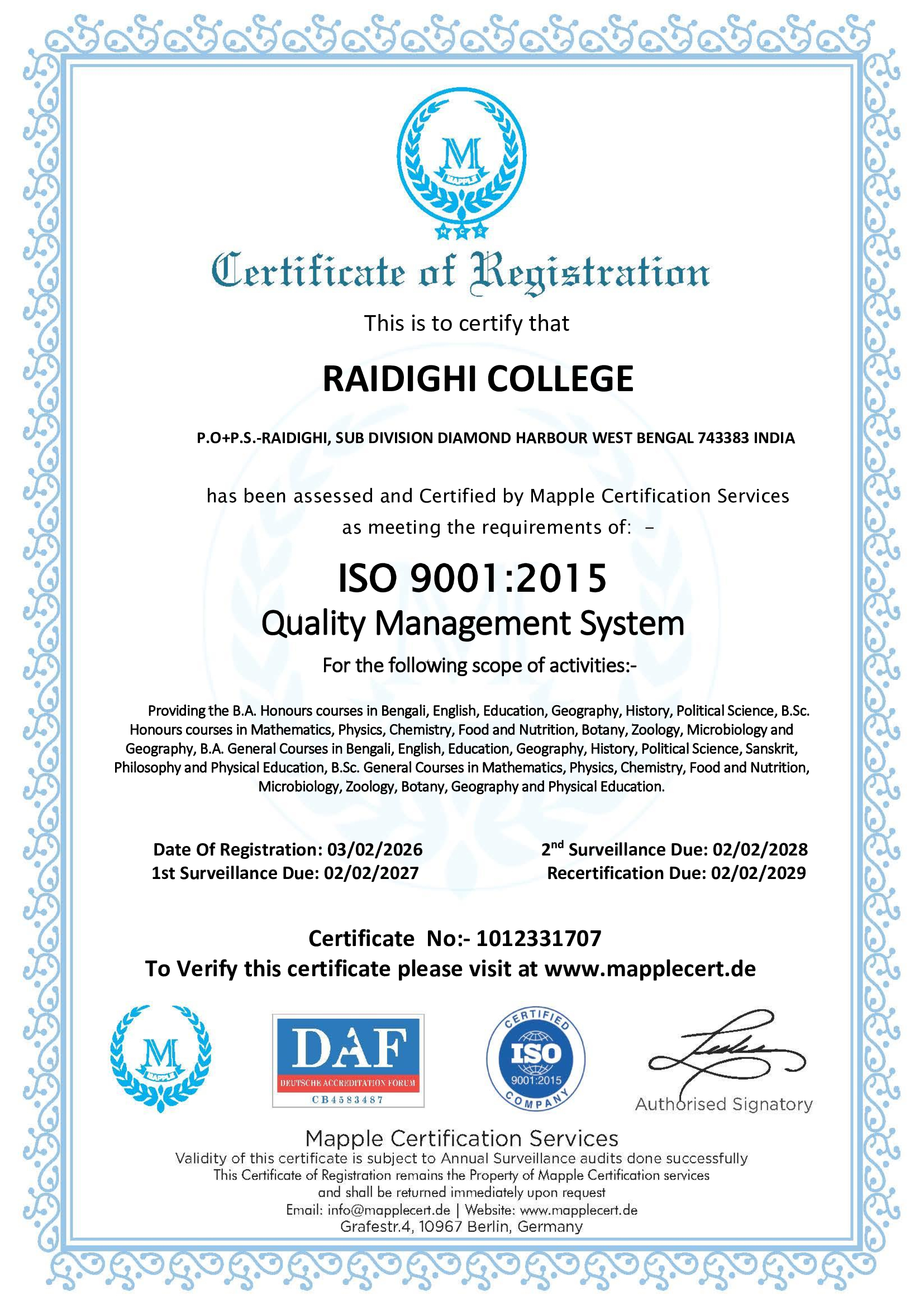 Raidighi College